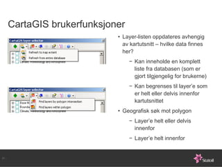 BK2011 Statoil - CartaGIS, En utvidelse av ArcGIS | PPT