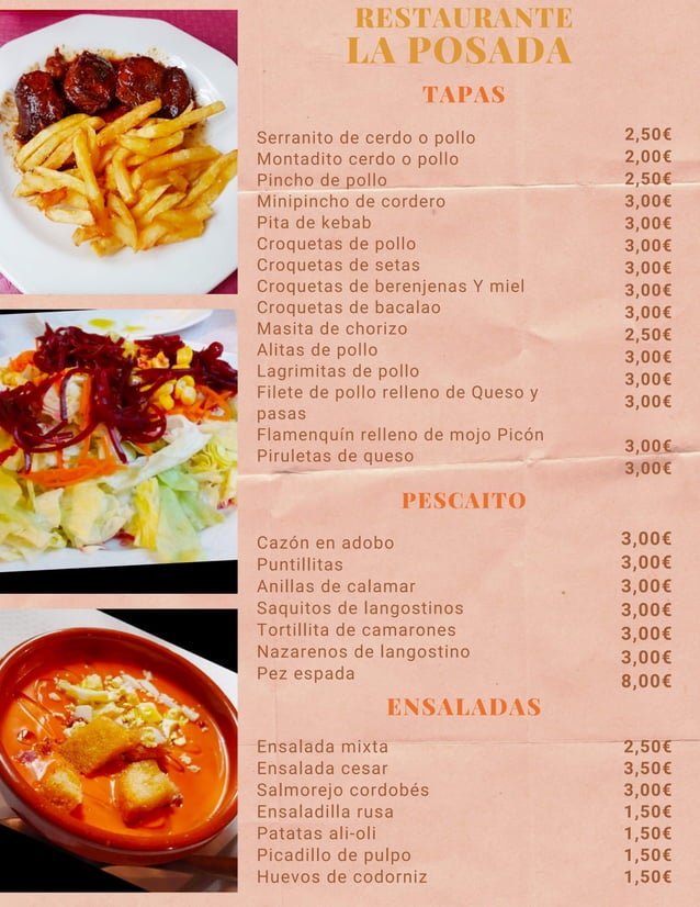 Carta La Posada | PDF