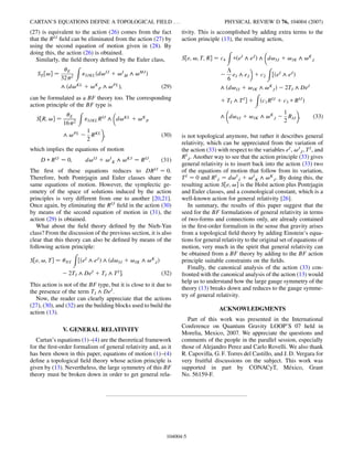 Cartans Equations Define A Topological Field Theory Of The Bf Type | PDF