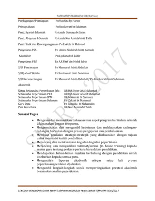 Carta Organisasi Kurikulum 2017 | PDF