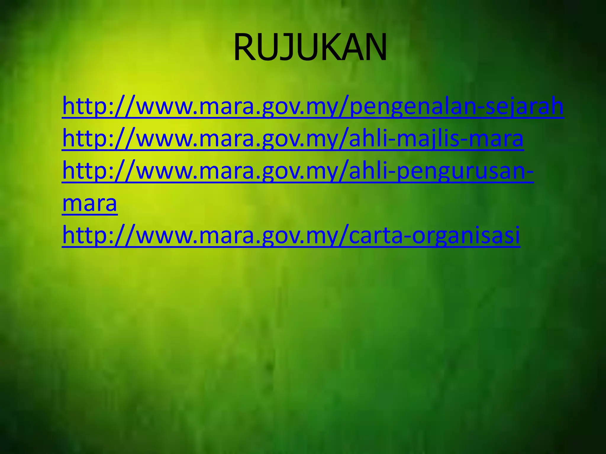 Carta organisasi mara | PPTX