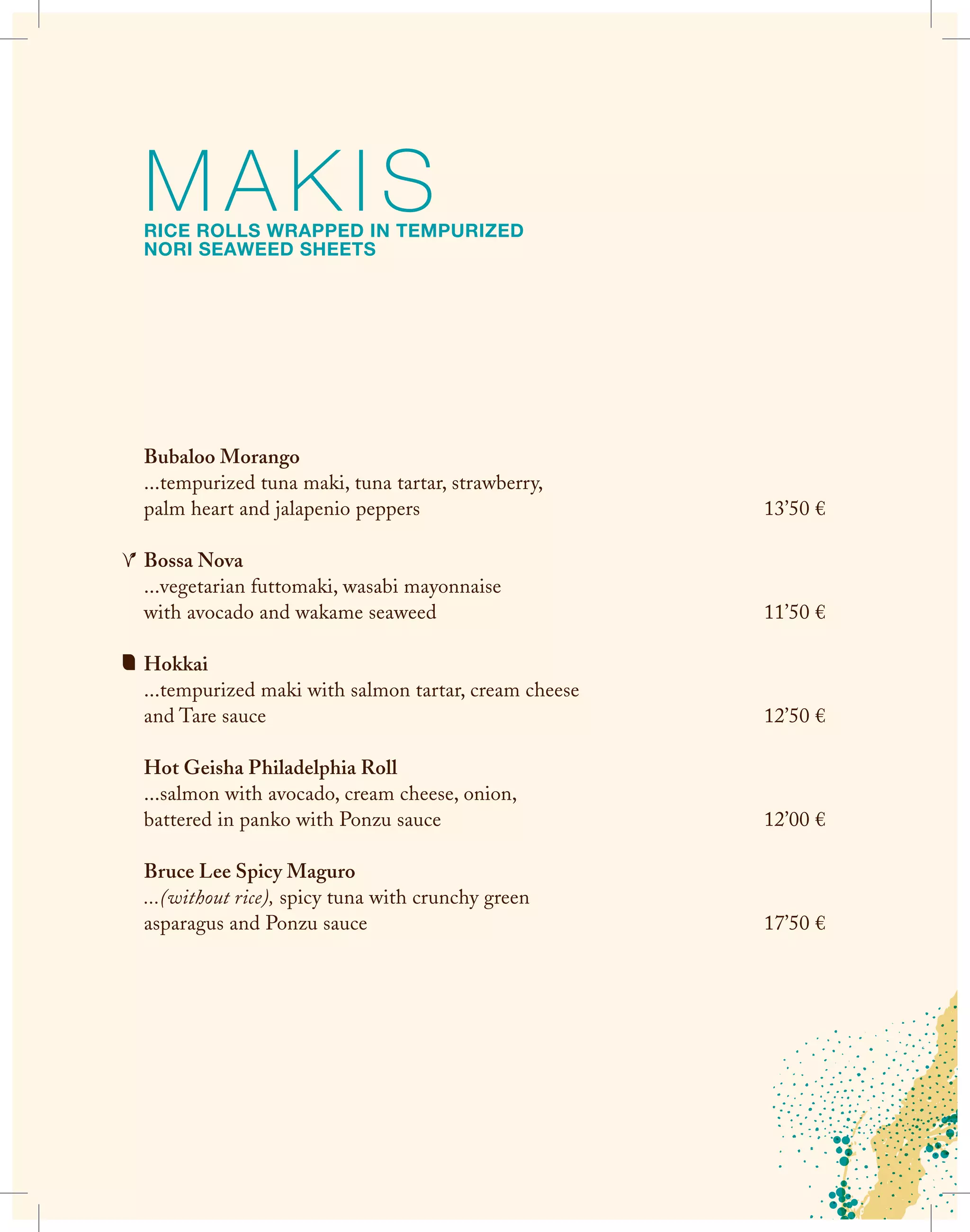 IKIBANA MENU CART (English) | PDF