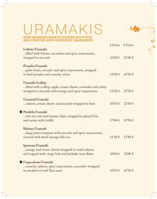 IKIBANA MENU CART (English) | PDF