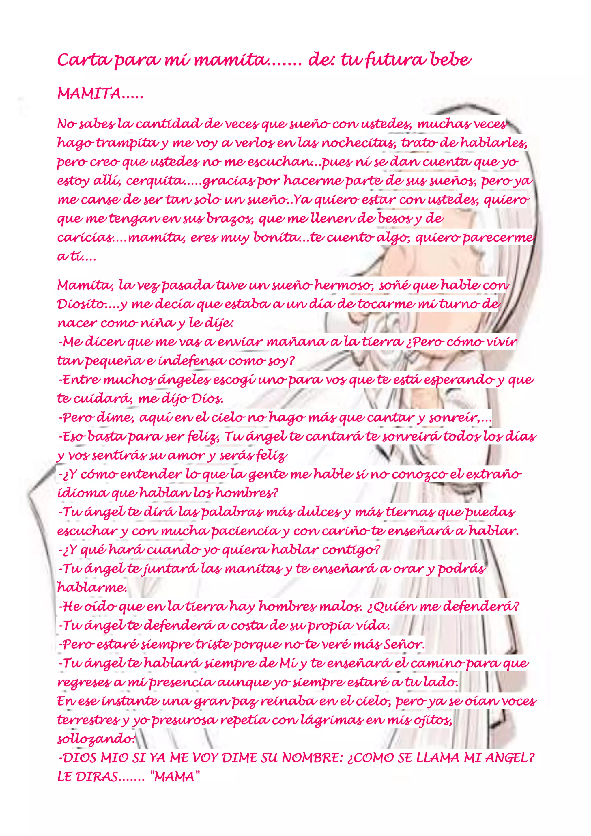 Carta para mi mamita | DOCX