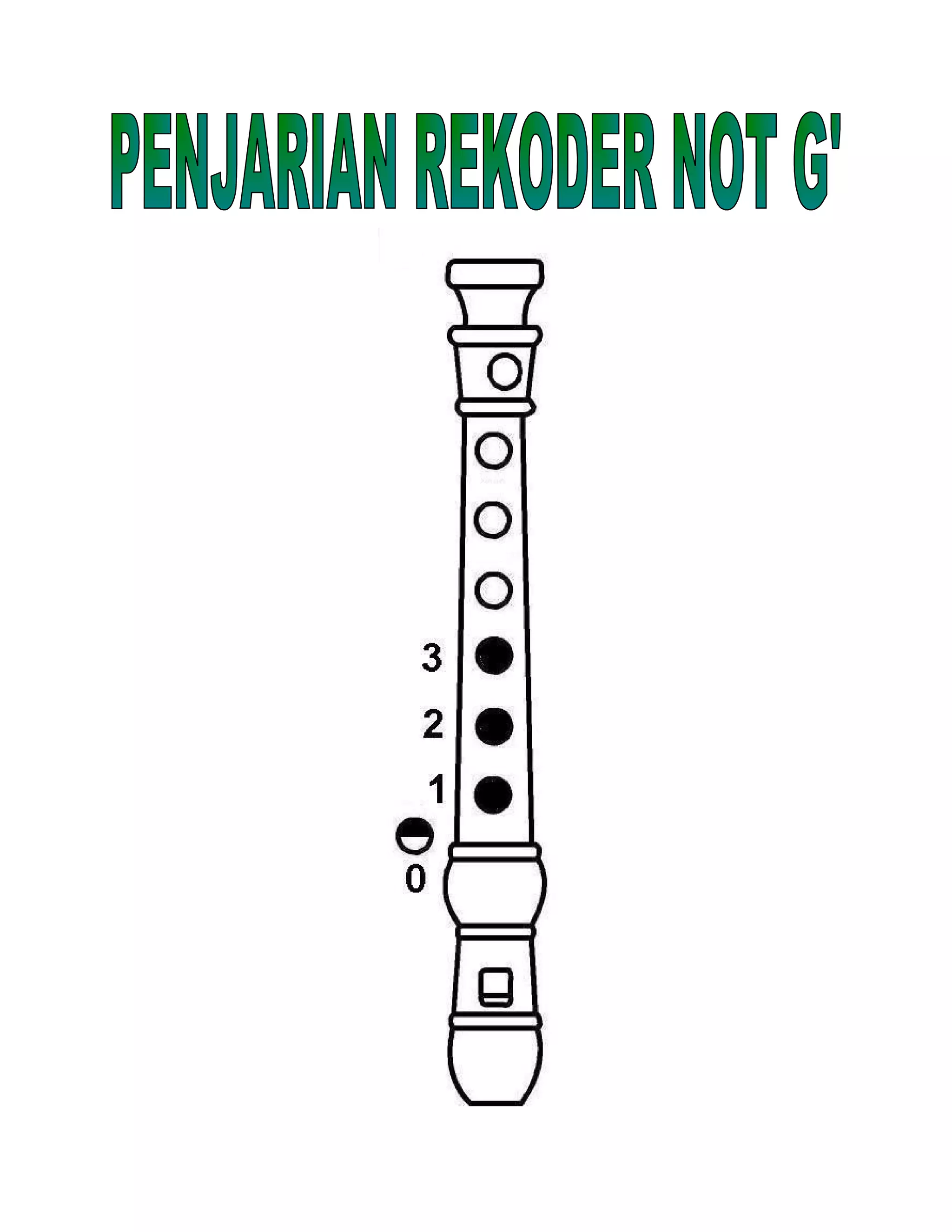 Carta penjarian rekoder | DOC