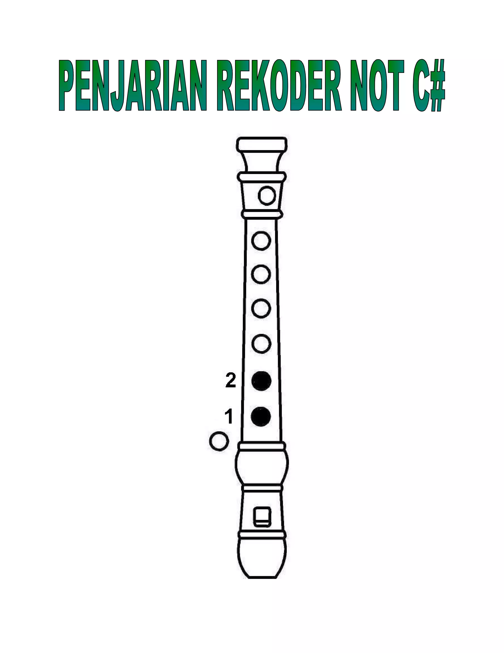 Carta penjarian rekoder | DOC
