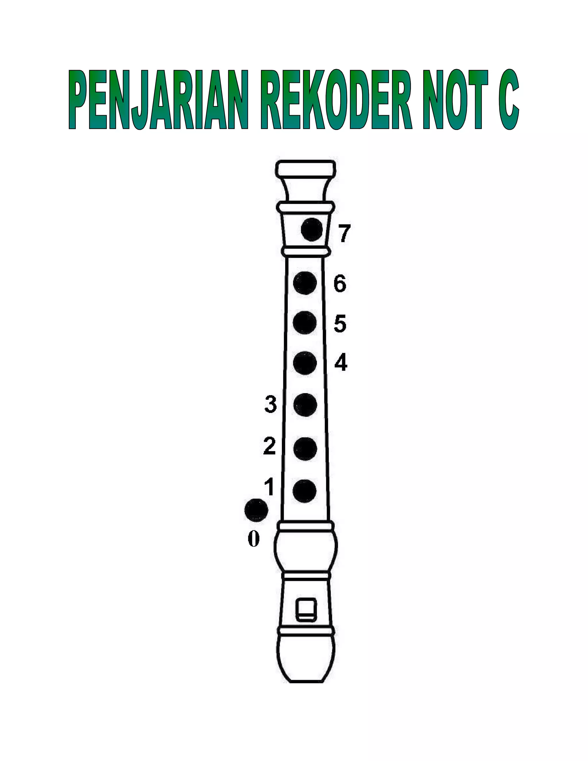 Carta penjarian rekoder | DOC
