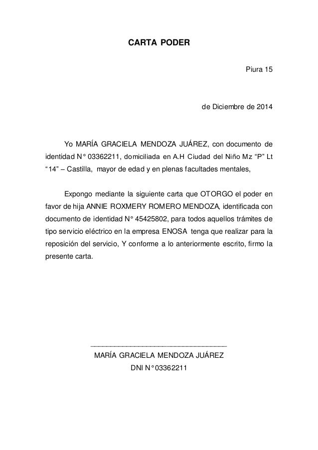 Ejemplos De Carta Poder Llenada Ejemplos De Carta Poder Llenada