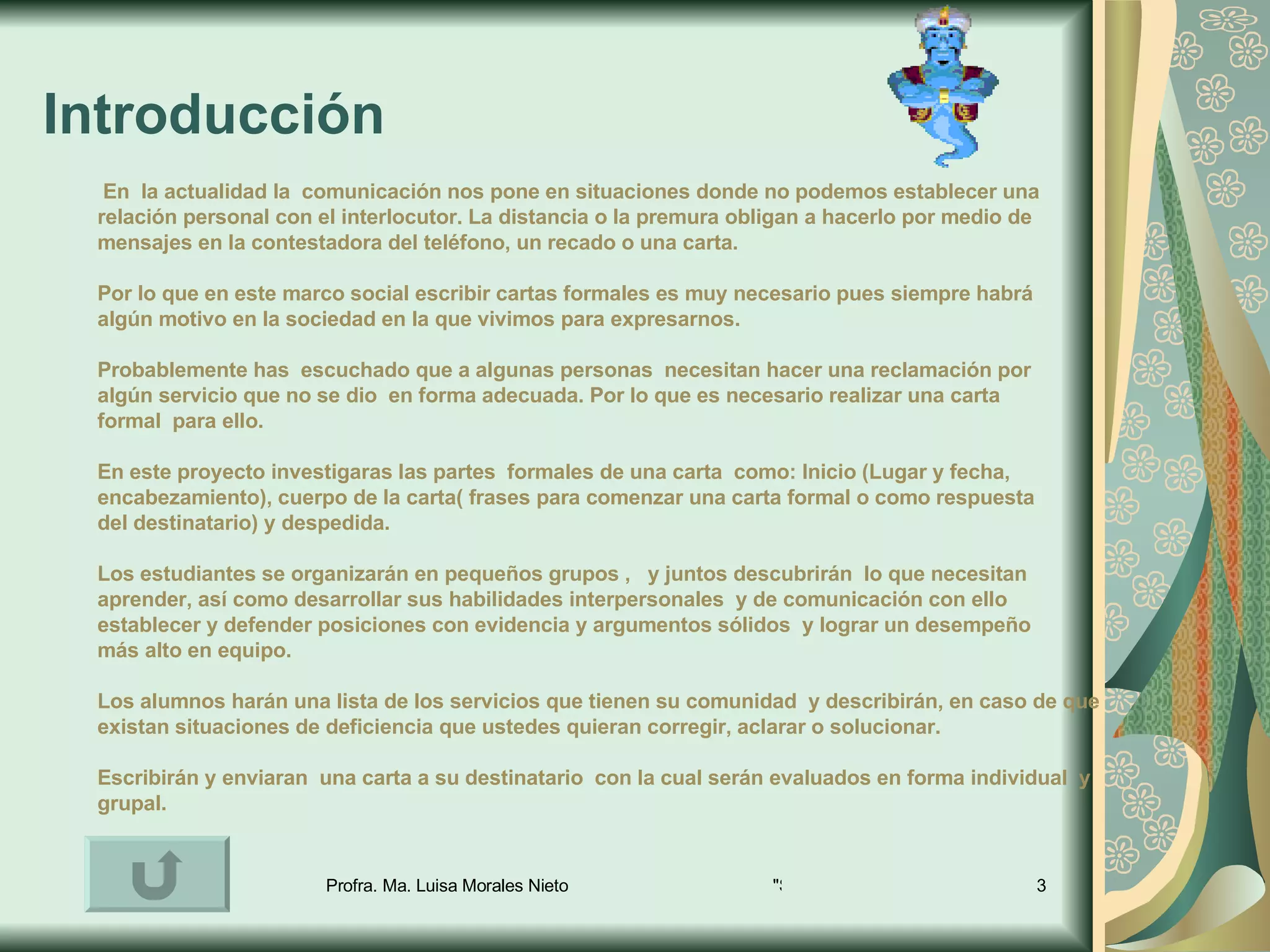 Cartas formales | PPT