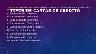 Cartas de credito | PPTX
