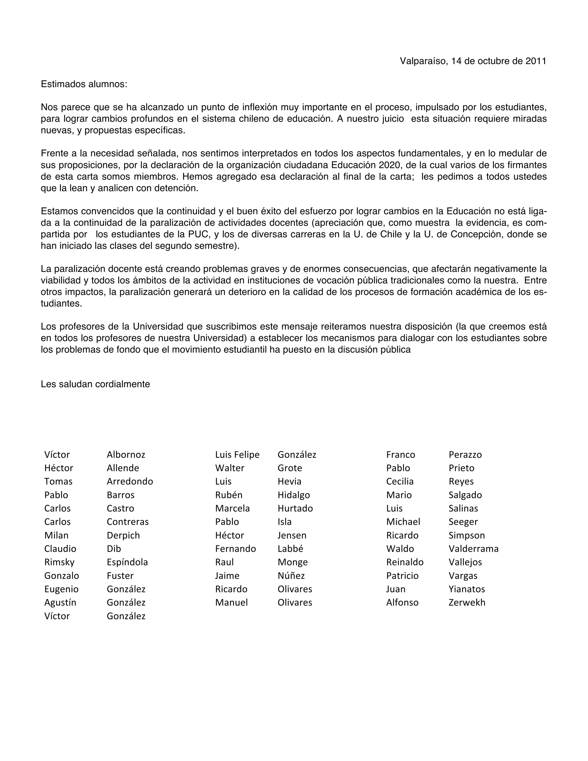 Carta usm | PDF