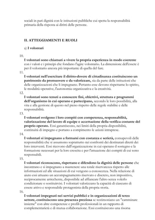 Carta Valori Del Volontariato pdf | PDF