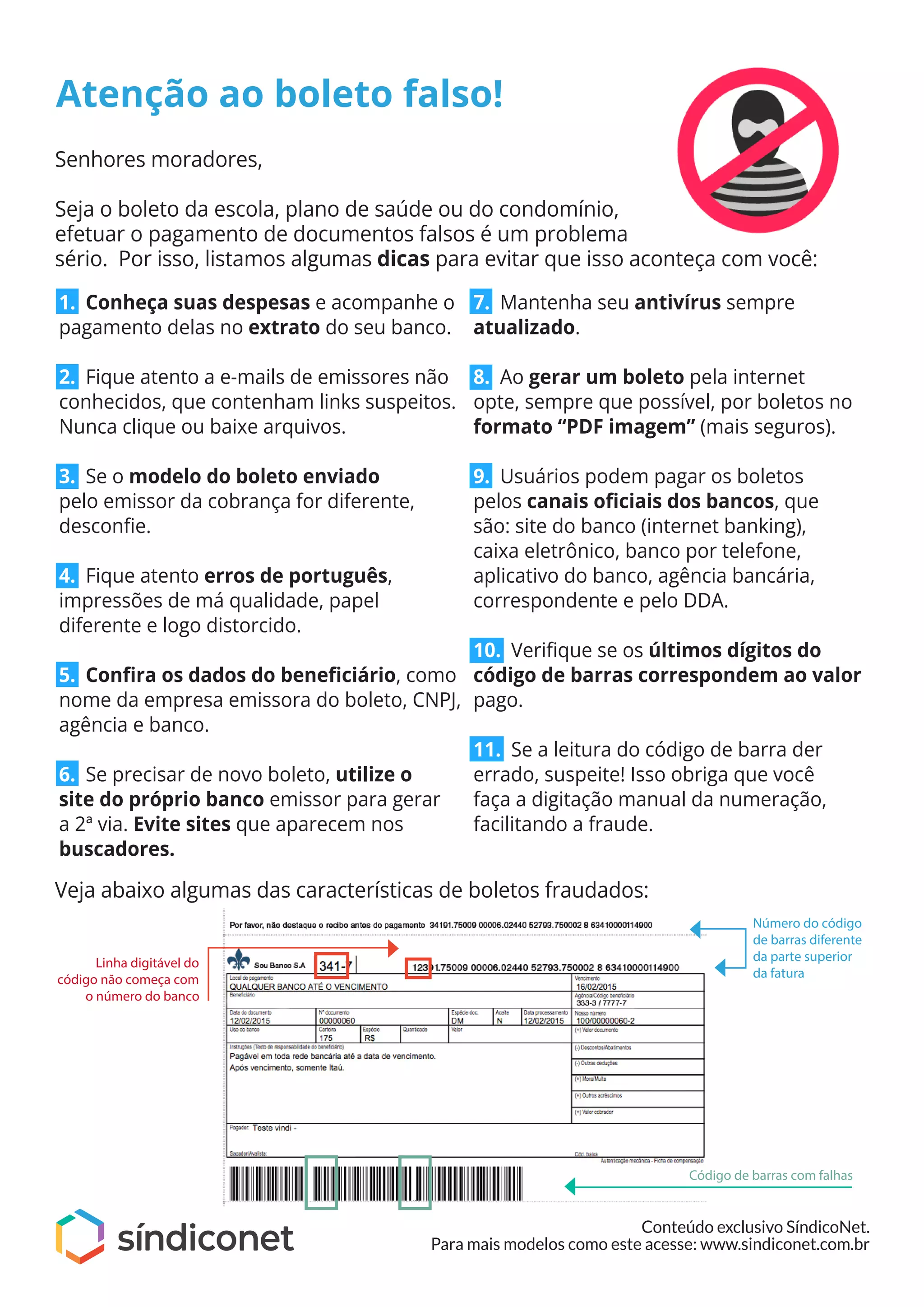 Cartaz boleto falso | PDF