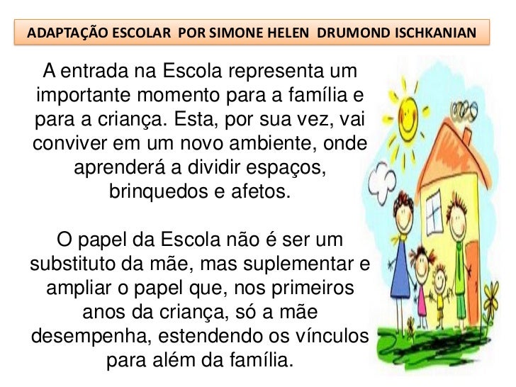 Cartaz adaptação escolar Cartaz adaptação escolar