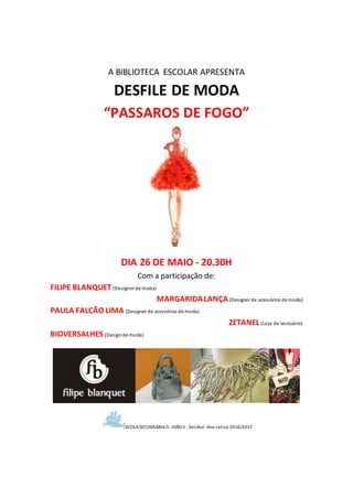 Cartaz desfile de moda -fashionweek | DOCX