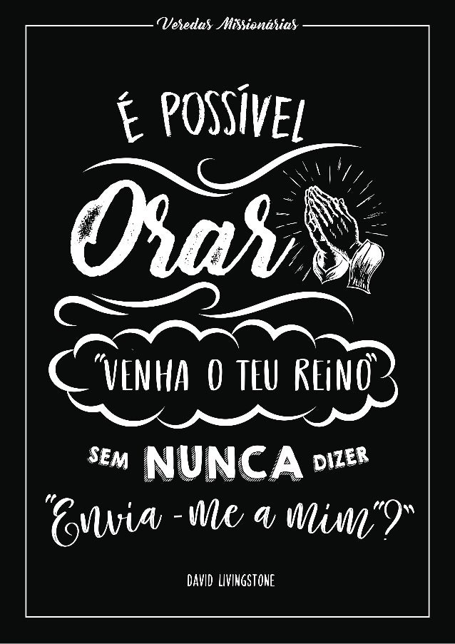 Pôsteres para Mobilização para Missões em LETTERING | PDF
