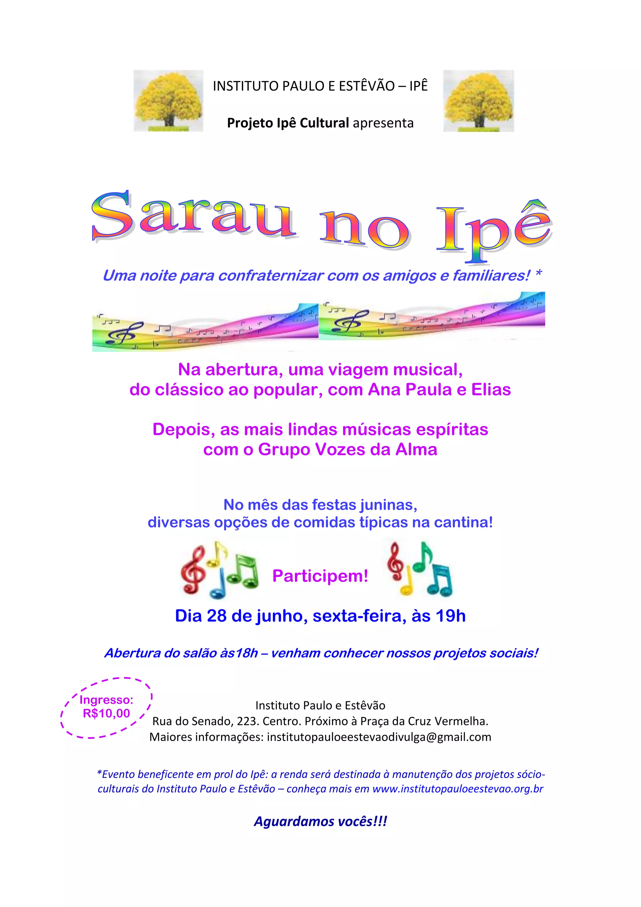 Cartaz sarau no ipe | PDF