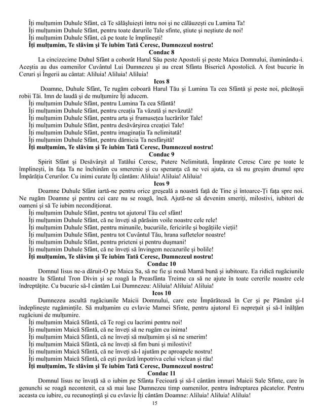 Carte De Acatiste Paraclise Canoane Rugaciuni | PDF