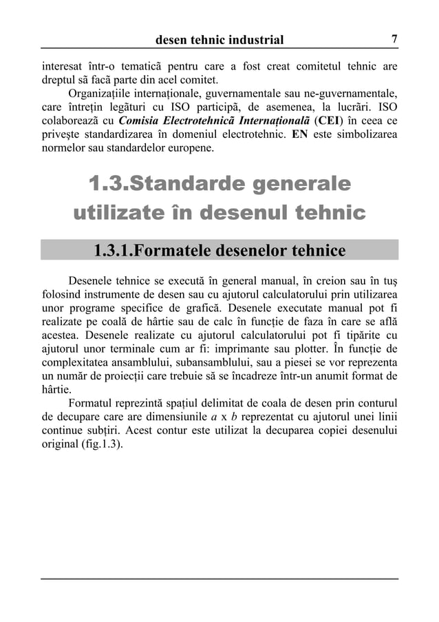 Carte desen tehnic & geometrie descriptiva | PDF