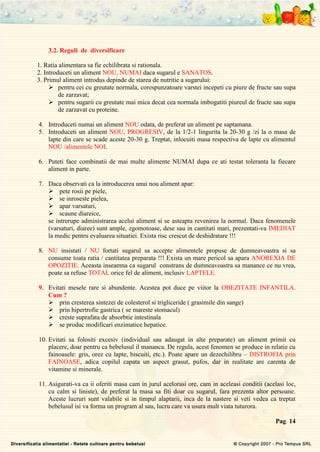 Carte electronica diversificarea alimentatiei | PDF