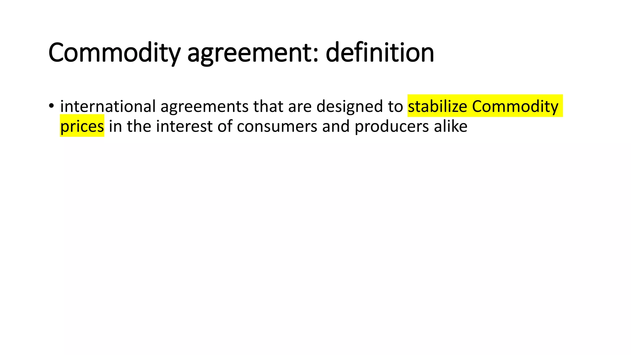 Cartel - Price discrimination - Dumping - Commodity Agreement | PPTX