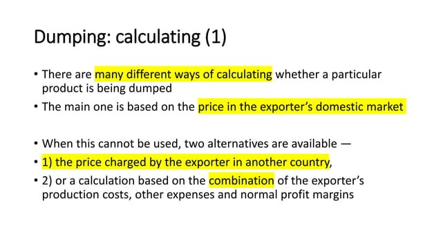 Cartel - Price discrimination - Dumping - Commodity Agreement | PPT