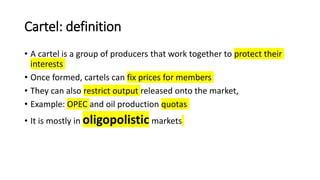Cartel - Price discrimination - Dumping - Commodity Agreement | PPT