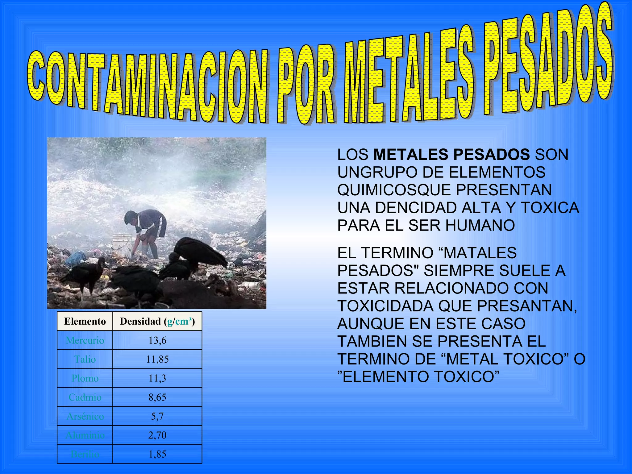 Cartel Metales Pesados | PPT