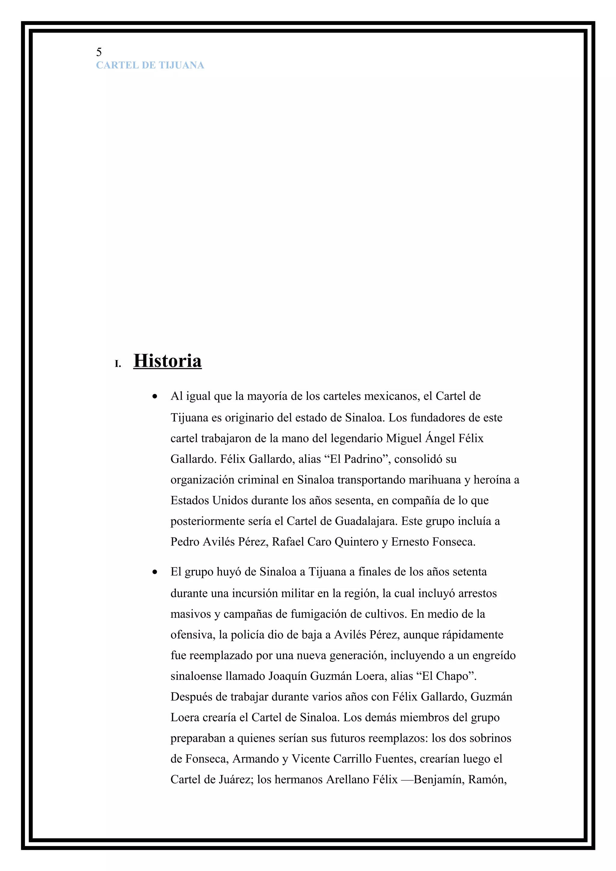 Cartel de tijuana | DOC