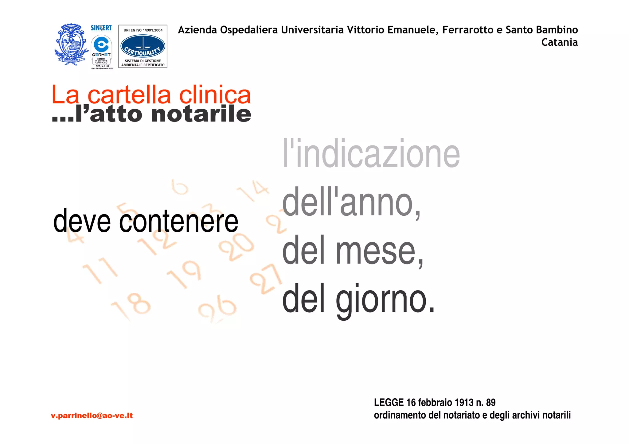 Cartella Clinica Atto Notarile | PDF