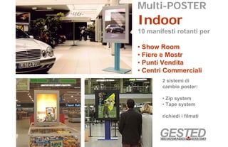 Cartelli MULTIPOSTER con 10 pubblicità rotanti e luminose | PDF