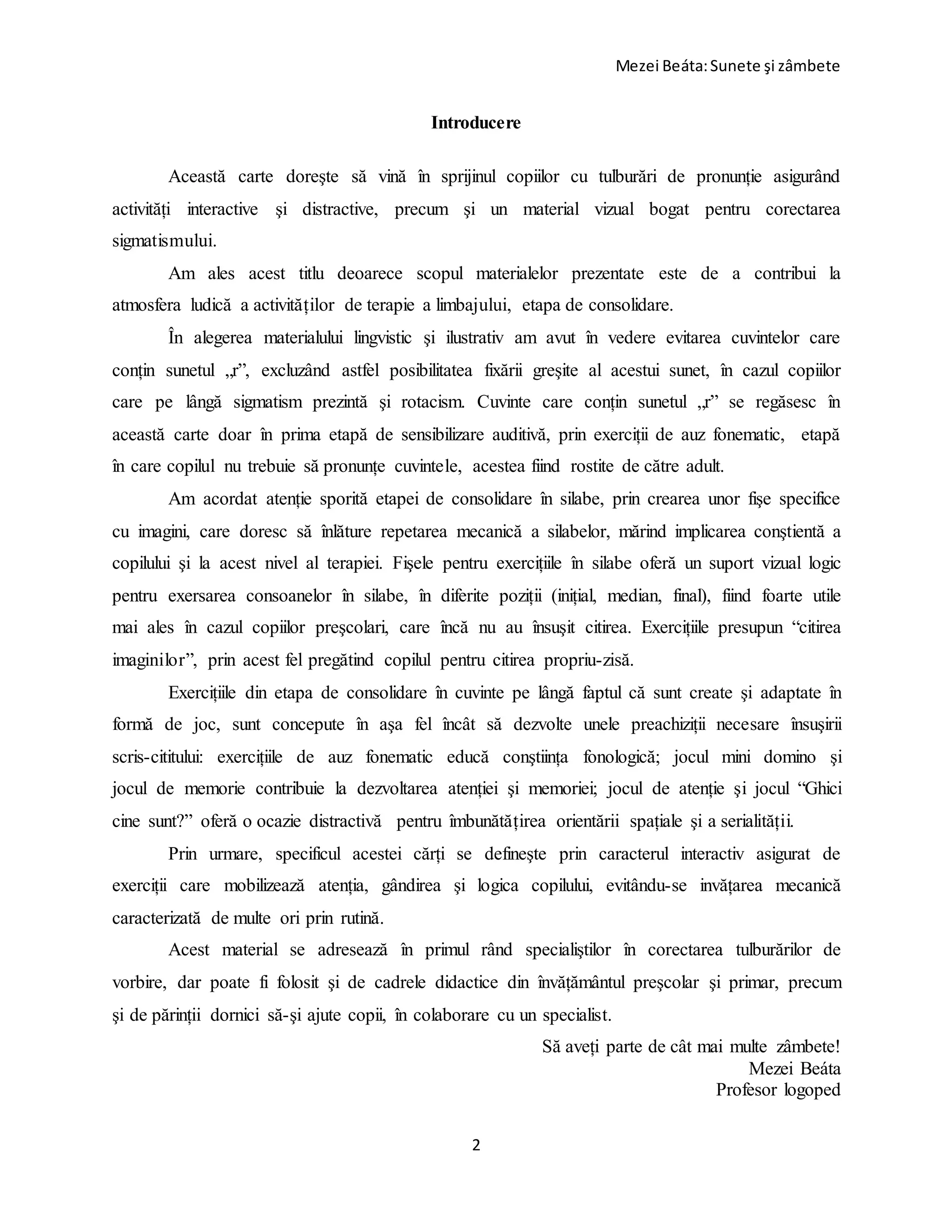 Carte logopedie sigmatism | PDF