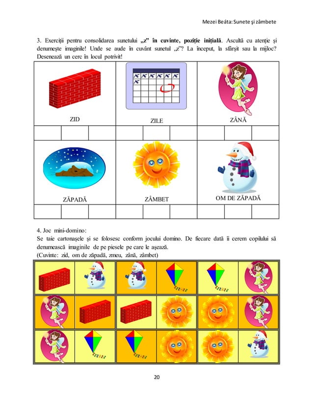Carte logopedie sigmatism | PDF