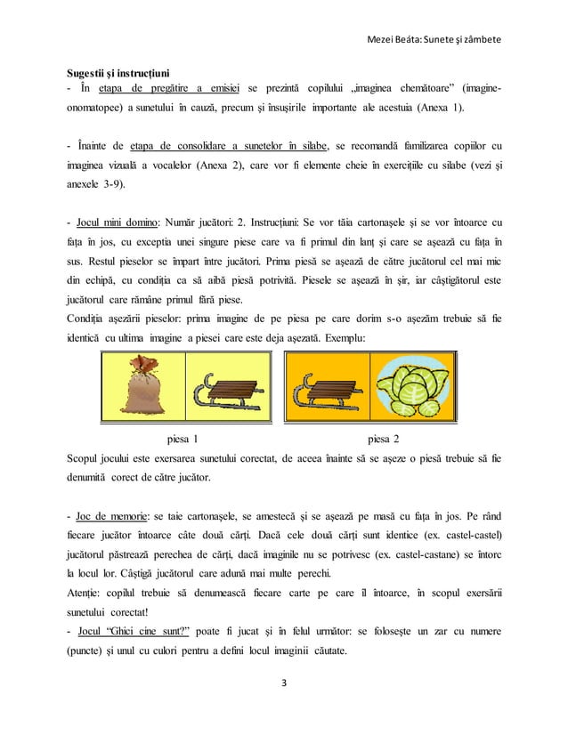 Carte logopedie sigmatism | PDF