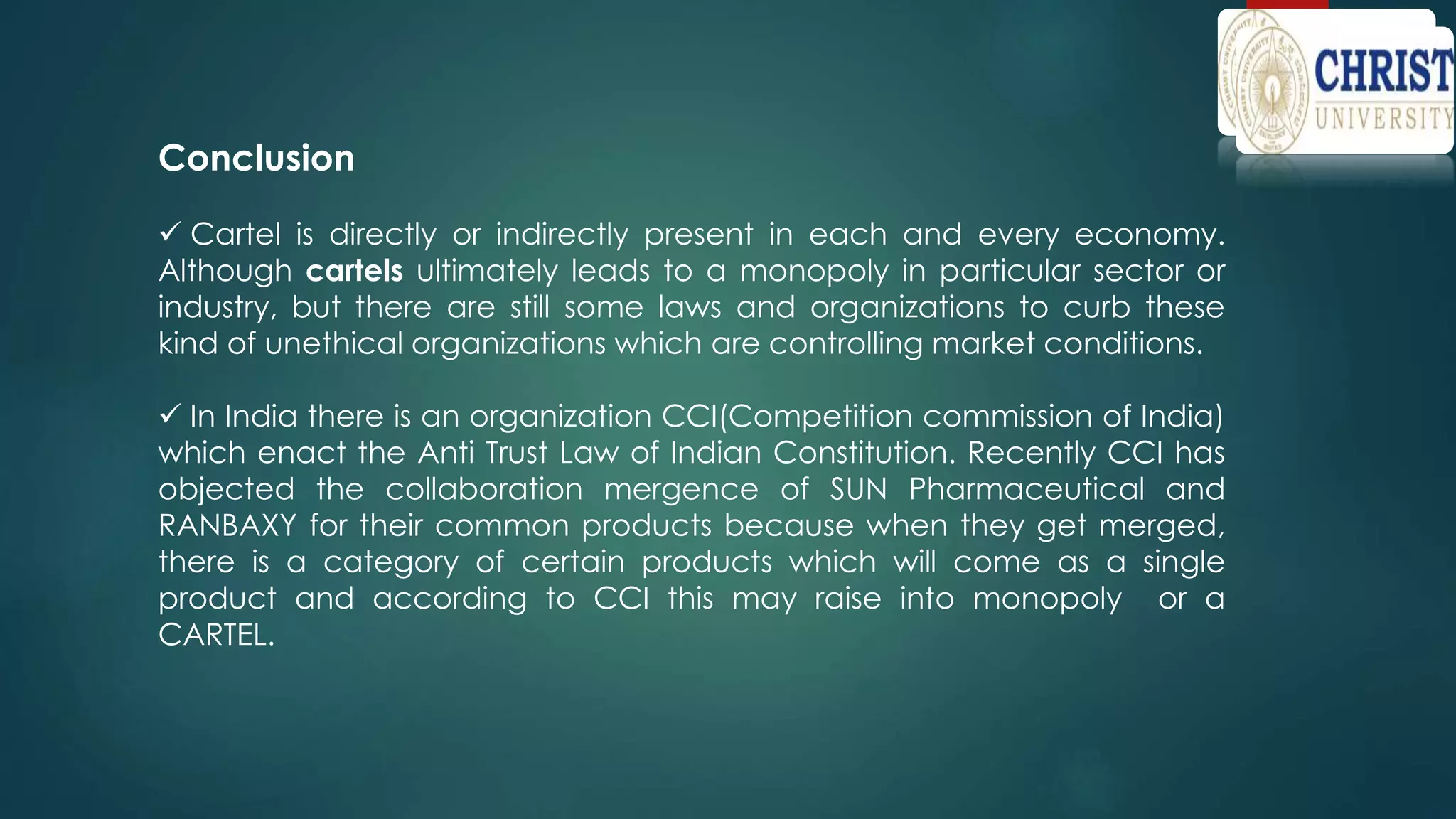 Cartel presentation | PPTX