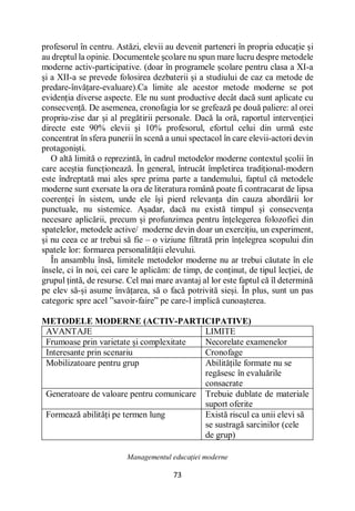 MANAGEMENTUL EDUCAȚIEI MODERNE - Conferință Internațională | PDF