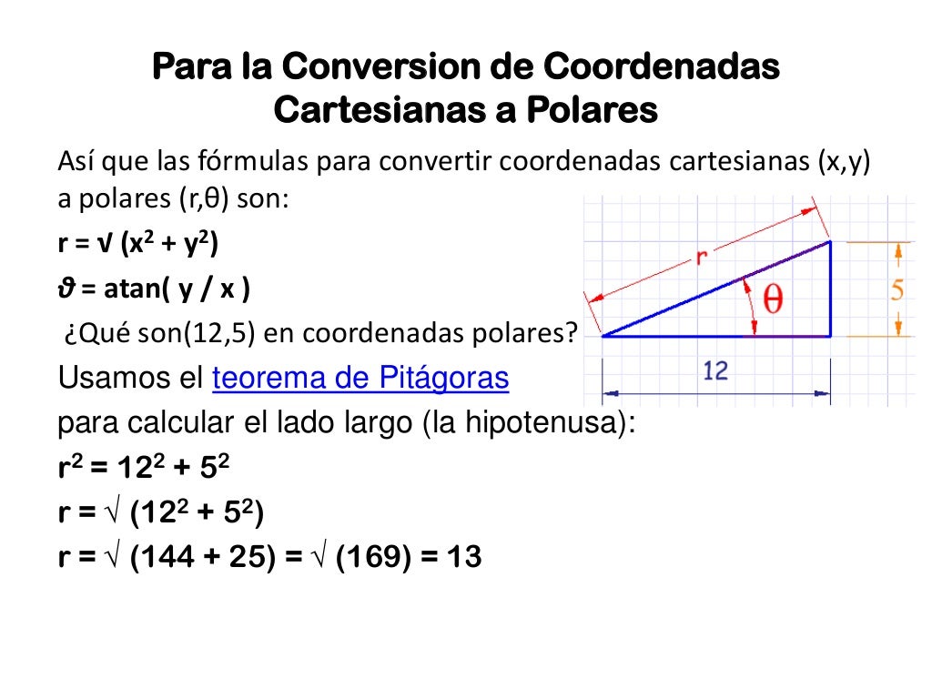 Conversion Coordenadas Cartesianas/Polares