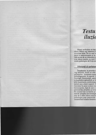 Carte psihoteste | PDF