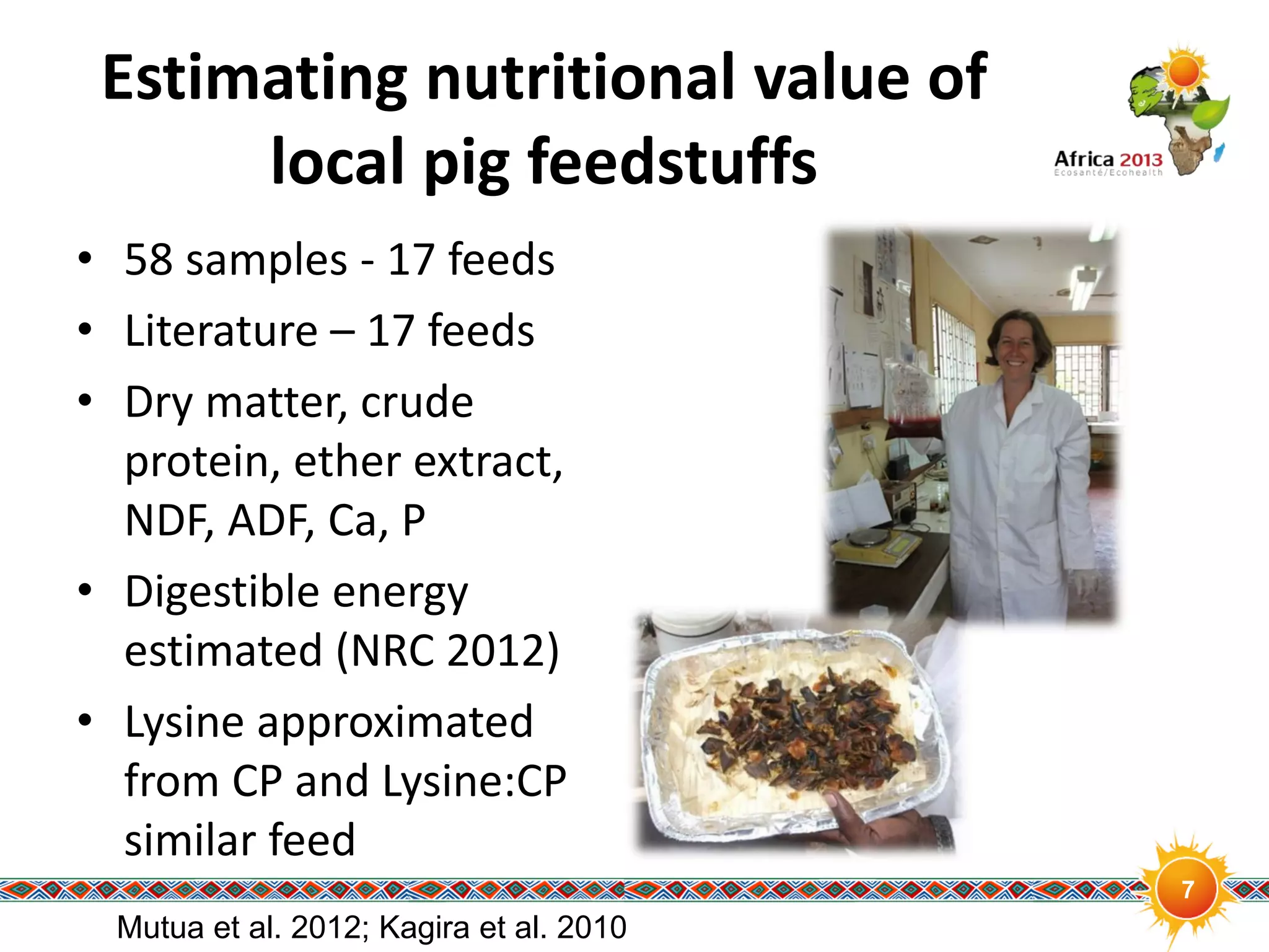 Nutritional value of locally available African pig feed ingredients: A ...