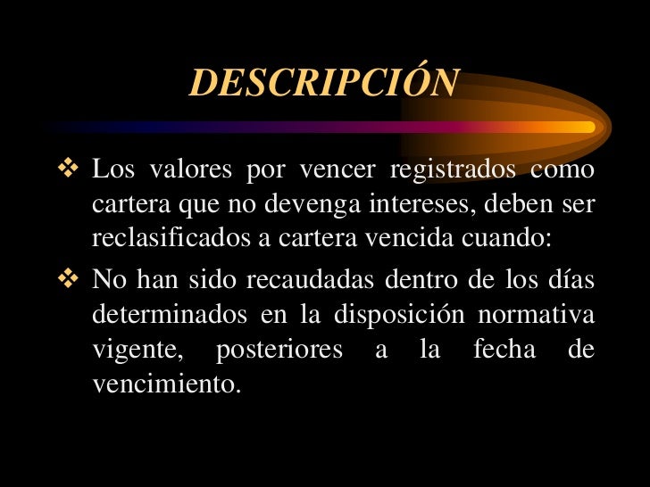 Como Controlar La Cartera De Creditos Vencidos - nseracrichcau