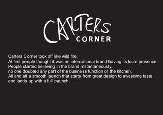 Carters Corner Casestuy | PPT
