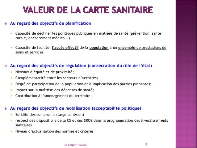 Fiche Sanitaire Maroc