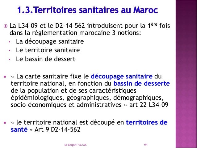 Fiche Sanitaire Maroc