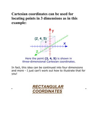 Cartesian coordinates | DOCX