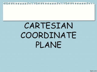 Cartesian plane | PPTX
