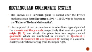 Cartesian Plane, distance, midpoint formula | PPTX