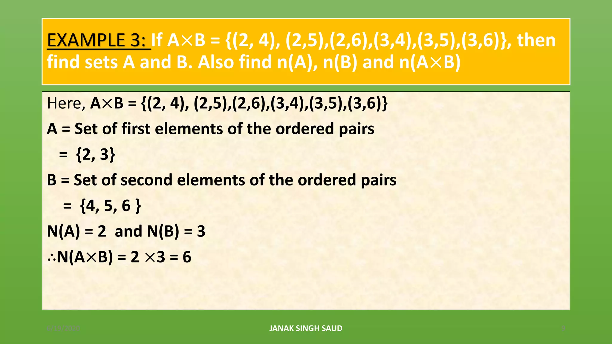 Cartesian product of two sets | PPT Cartesian product of two sets | PPT