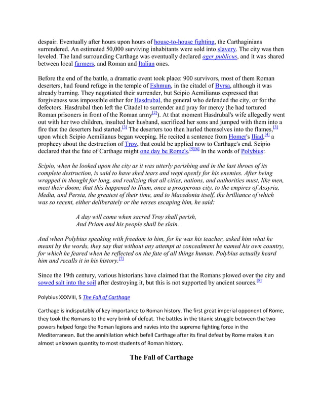 Carthage fall | PDF