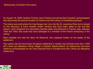 Cartier's 3rd Voyage of Discovery 1541 1543 | PDF