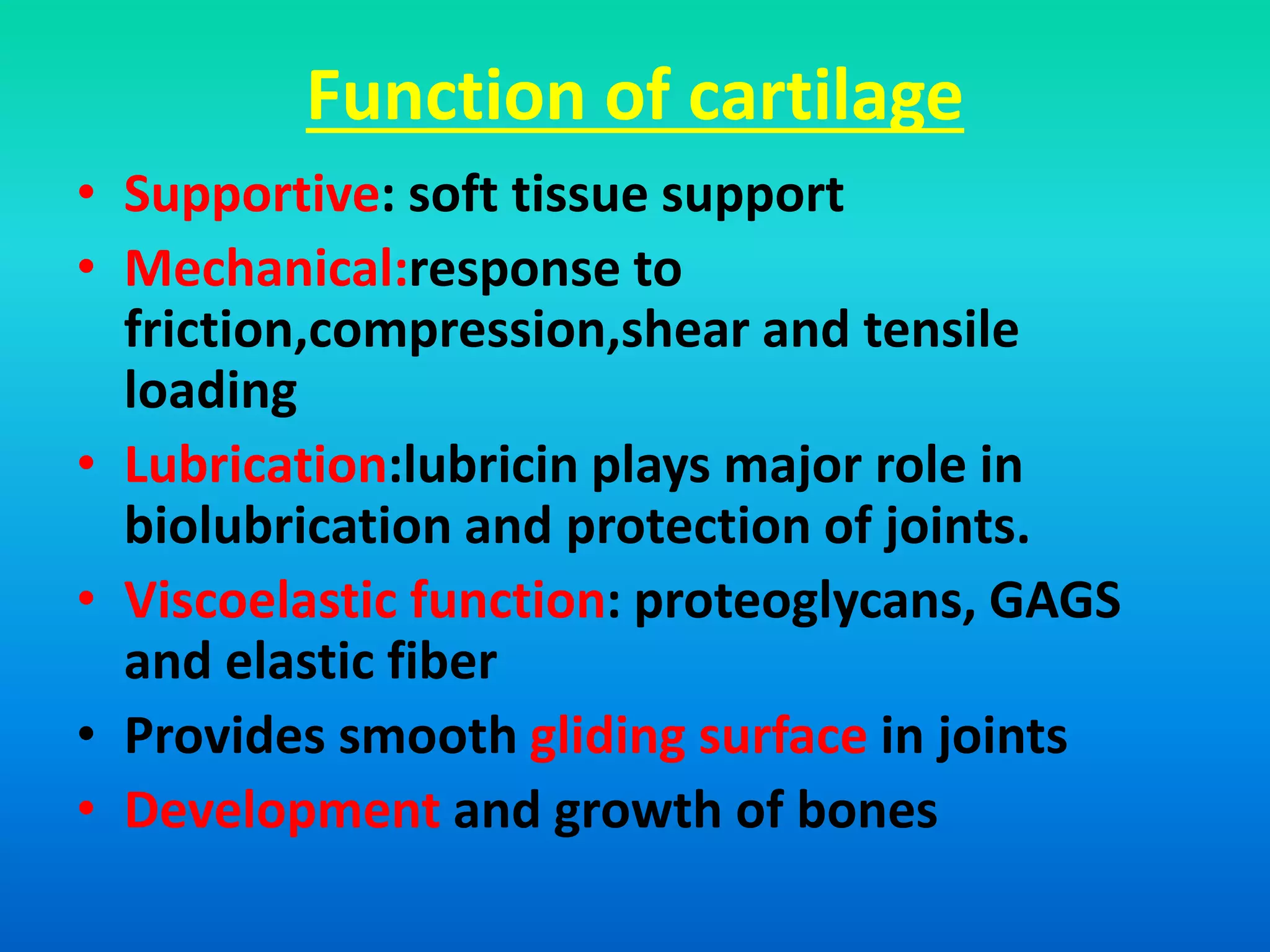 Cartilage and joints | PPTX